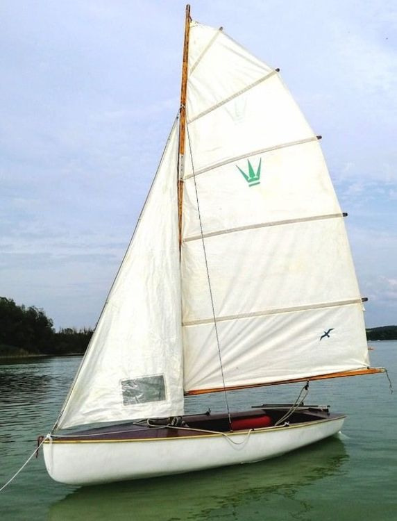 Koralle Segelboot mit mit Johnson Aussenborder und Trailer (Gebraucht ...