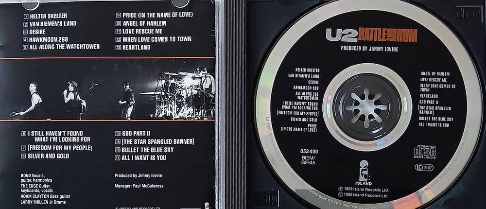 🎵 CD - U2 Rattle and Hum - Studienalbum (Gebraucht) in Matzingen für CHF 2 – mit Lieferung auf ...
