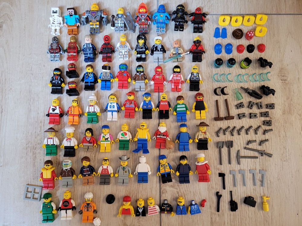 55 Lego Minifiguren + Zubehör (Gebraucht) in Buttikon SZ für CHF 46 – mit Lieferung auf Ricardo ...