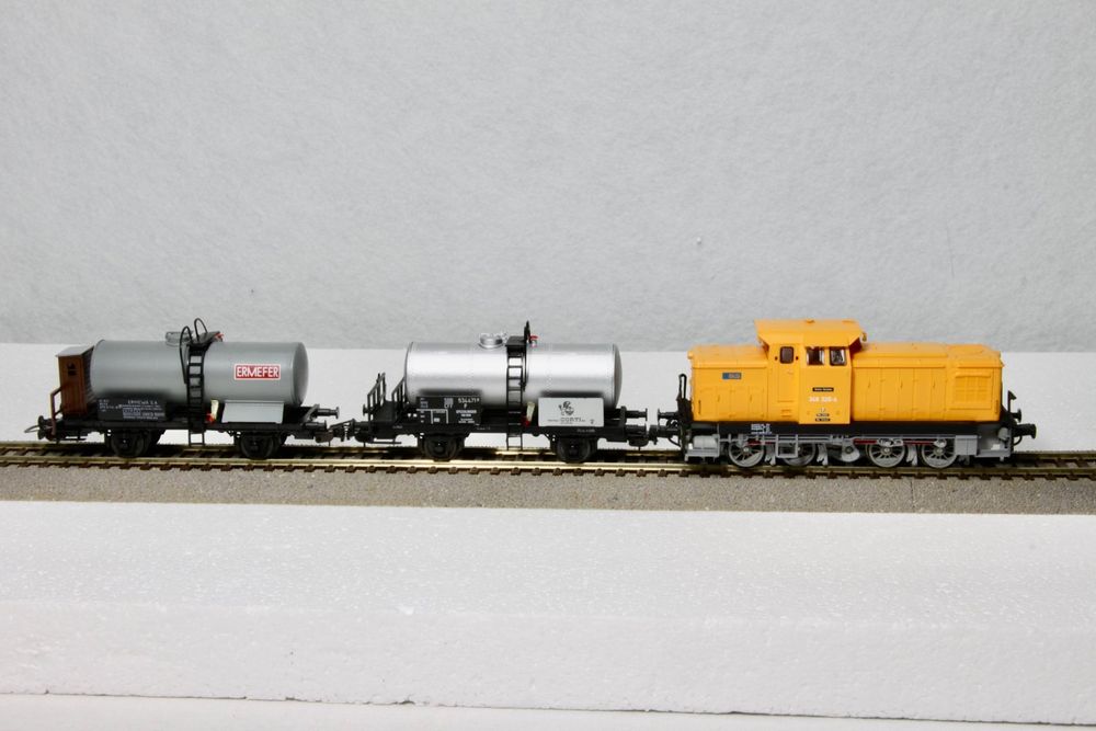 BR 346 BLS loco Diesel set + 2 wagons citern -Gützold 25912 (Neu und ...