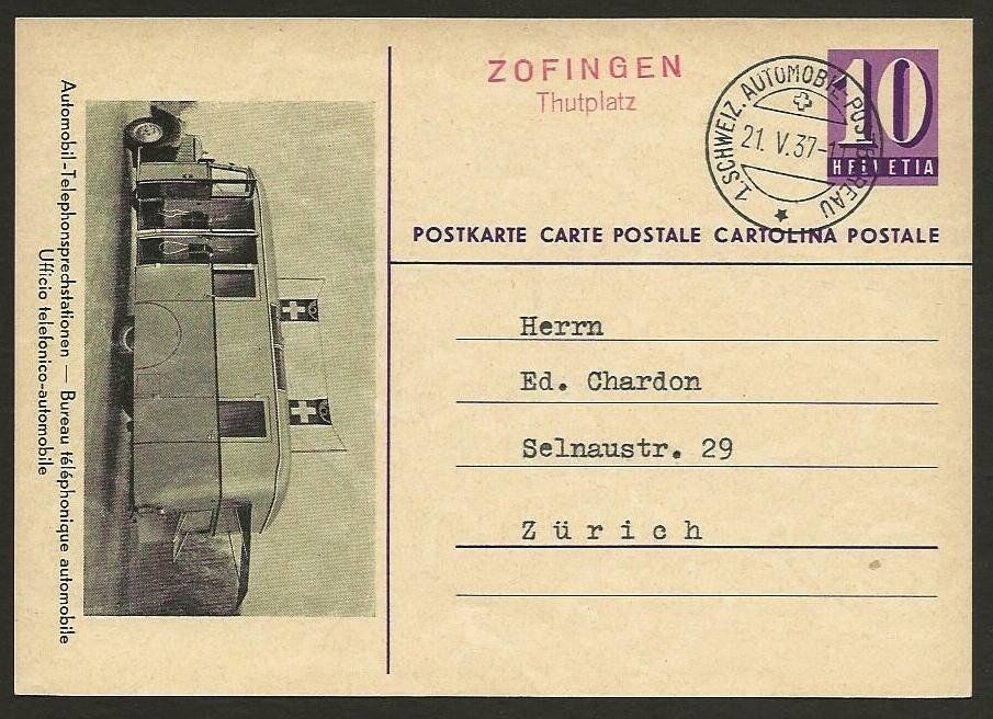 1937 Automobilpostkarte von Langenthal | Kaufen auf Ricardo