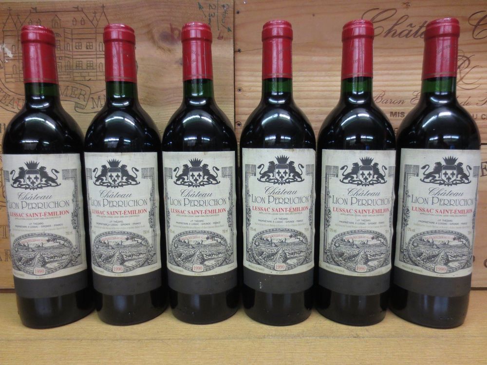 6 Fl. Château Lion Perruchon 1990 (Neu (gemäss Beschreibung)) in ...