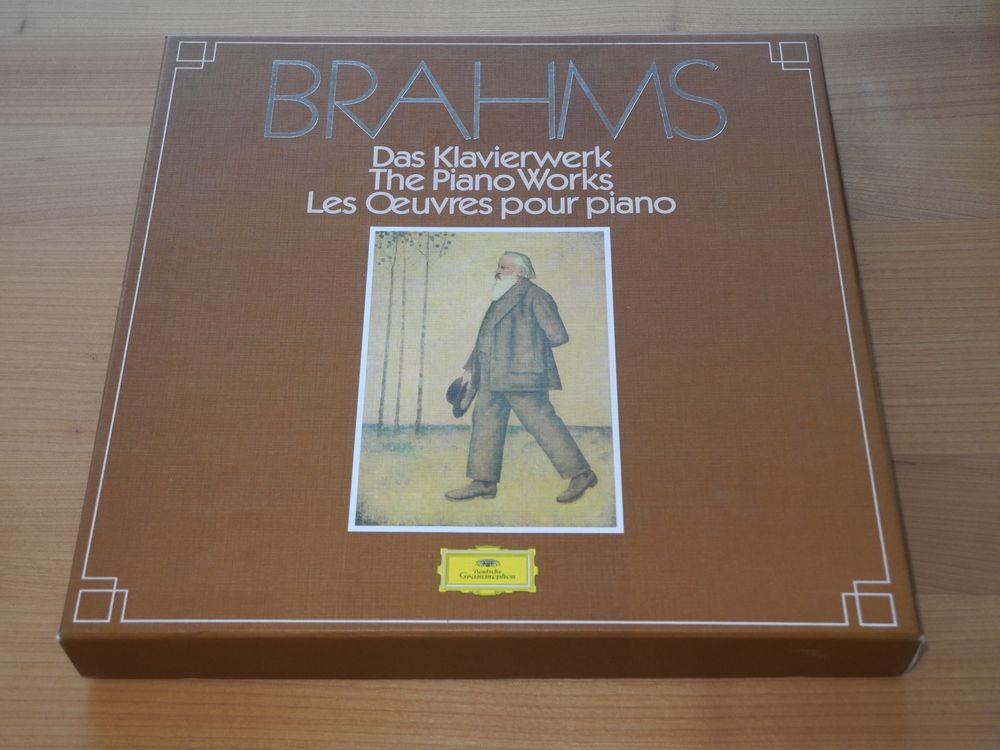 BRAHMS: DAS KLAVIERWERK - ZIMERMAN / KEMPFF – DGG 11 LP-BOX (Neu ...