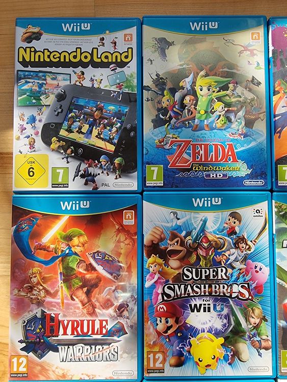 Wii U Spiele Sammlung, 12 Top Games + Wii Nunchuk (Gebraucht) in ...