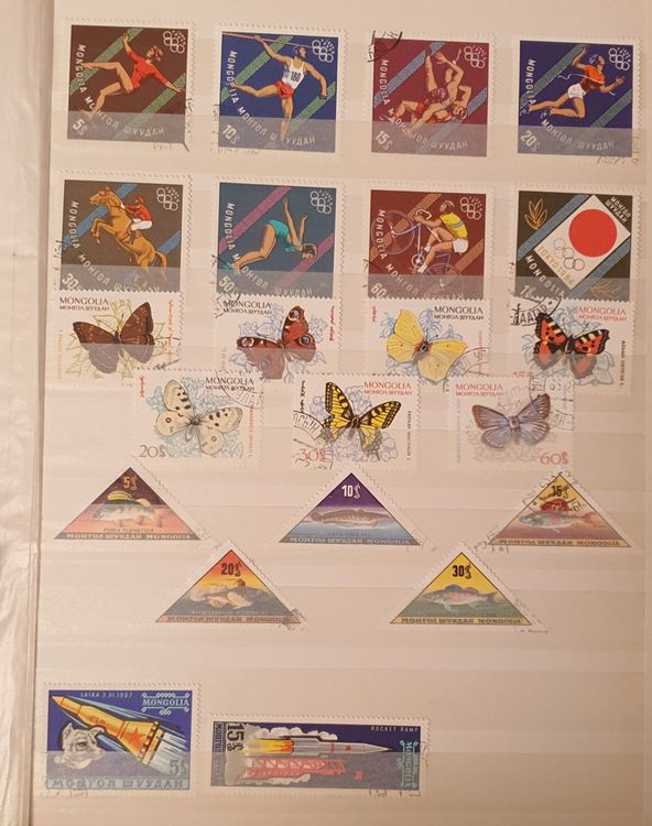 Mongolische Briefmarken, Olympiade, Schmetterlinge, Mongolei (Neu (gemäss Beschreibung)) in ...
