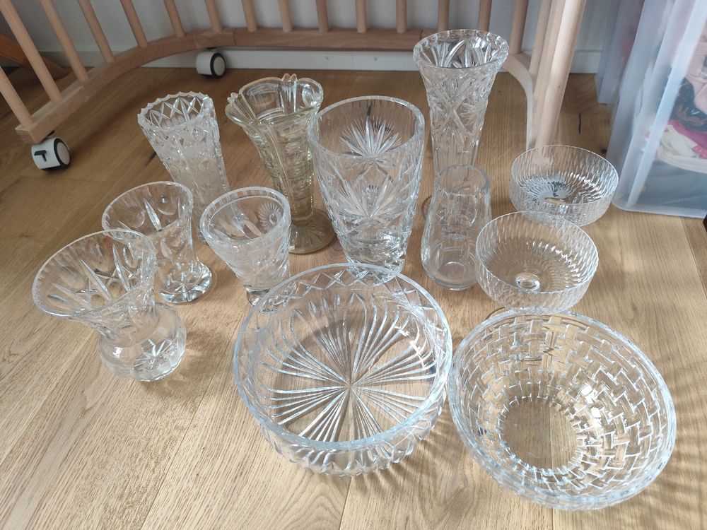 Sammlung Kristallglas Vasen, Schalen, Gläser (Gebraucht) in Tägerwilen ...