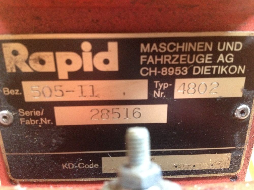 Mäher Rapid 505 mit Mag Motor 1045 (Gebraucht) in Eggiwil für CHF 600 ...