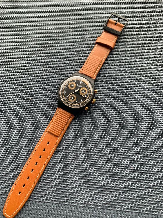 SWATCH*CHRONO*SCB104*SAND STORM*VAR.*OHNE*KMH*RAR*1990*54104 (Neu und ...