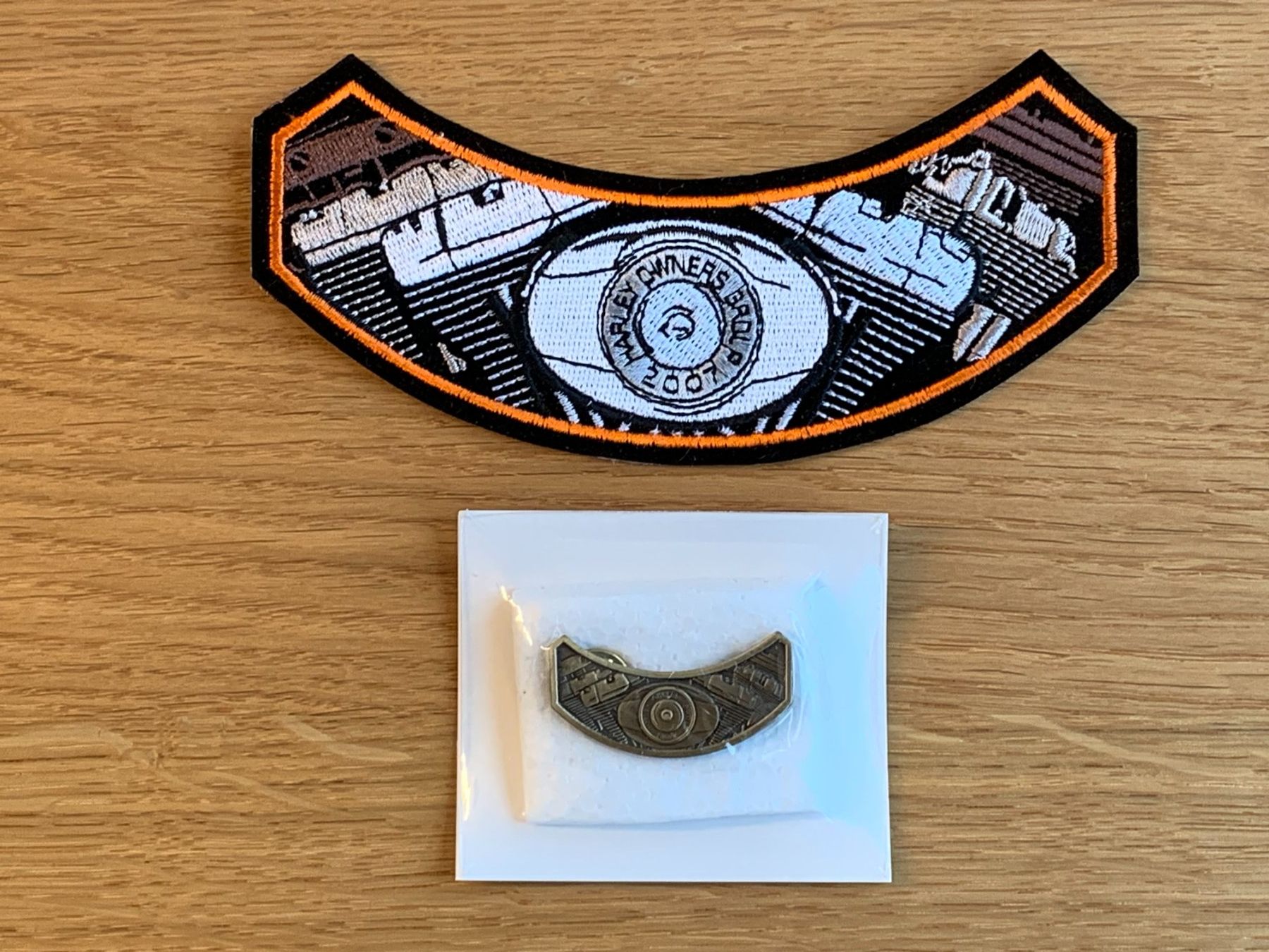 Harley Owners Group 2007 Patch mit Pin, Top Zustand! (Neu und ...