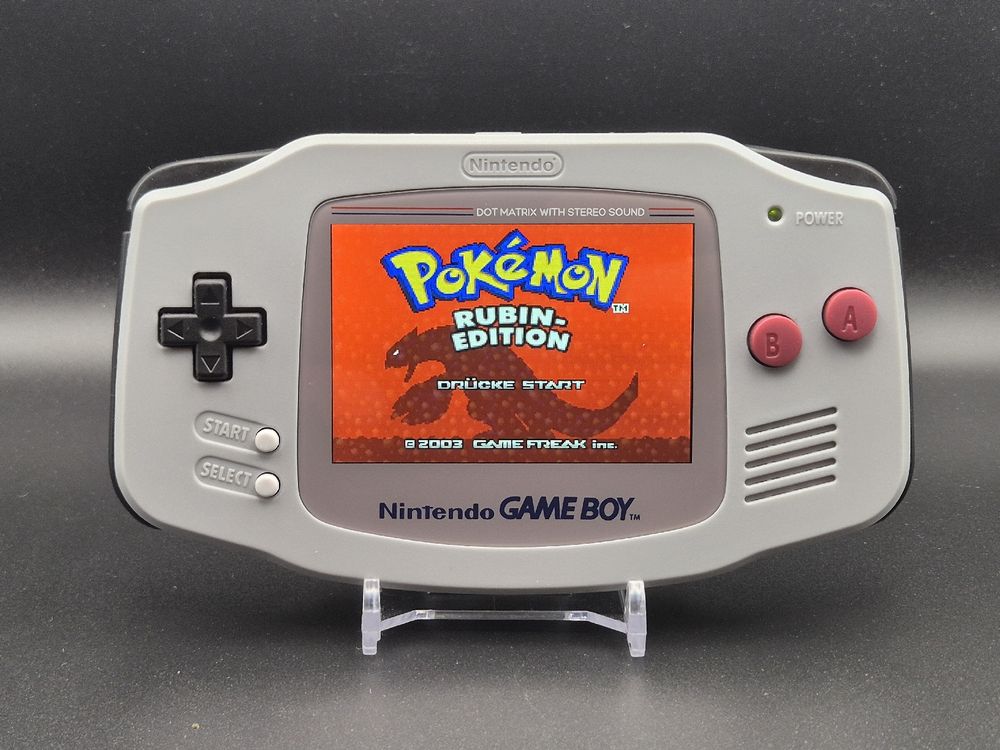 Nintendo Game Boy Advance – IPS V5 Display & USB-C Akku (Gebraucht) in Rain für CHF 149 – mit ...