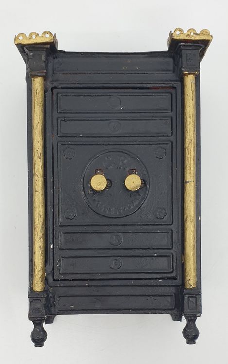 Antikes Blechspielzeug, Spardose in Form eines Tresors (Gebraucht) in ...