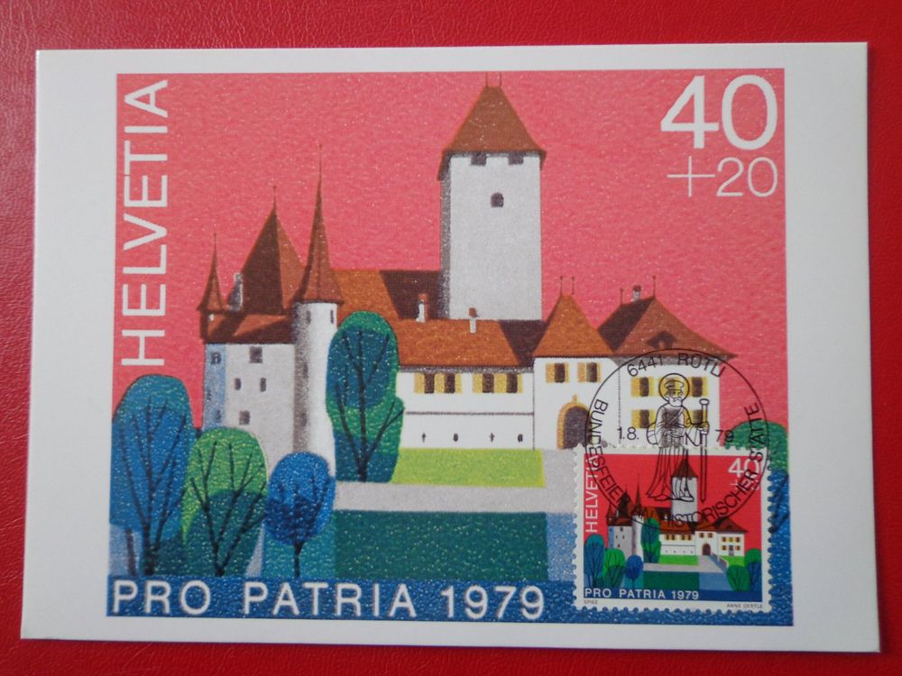 Maximumkarte MK 1.8.1979 PRO PATRIA PP Schlösser Rütli (Neu (gemäss Beschreibung)) in Le Locle ...
