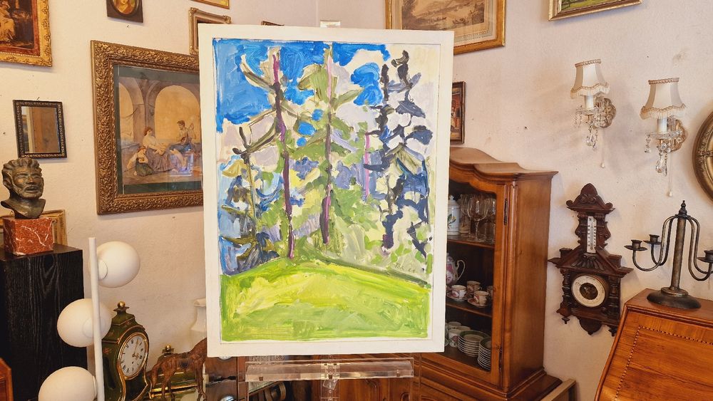 Grosses Gemälde auf Leinwand. Signiert (Gebraucht) in BERN für CHF 140 – nur Abholung auf ...