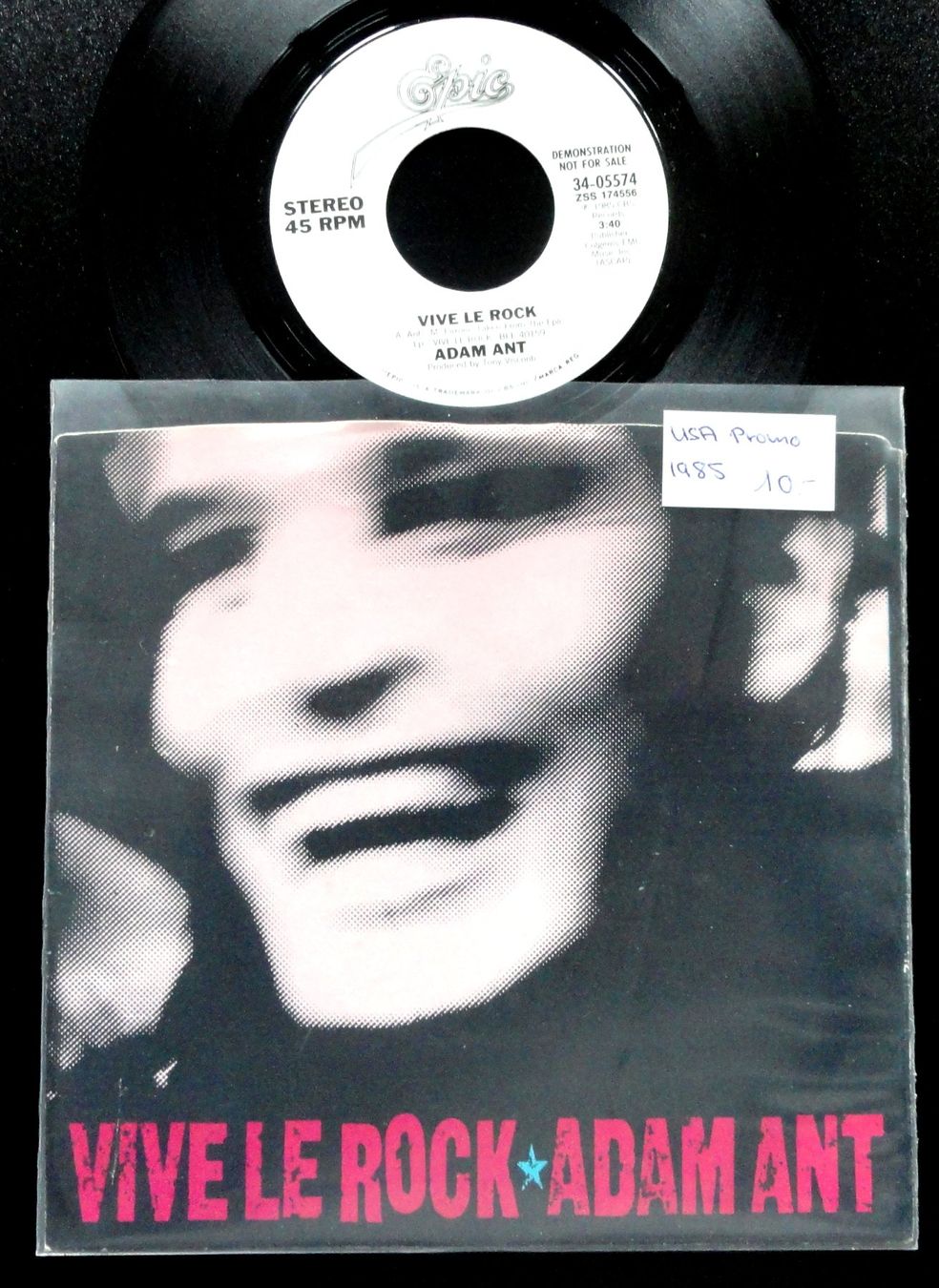 SI ADAM ANT vive le rock EPIC 1985 PROMO USA (Gebraucht) in Kesswil für ...