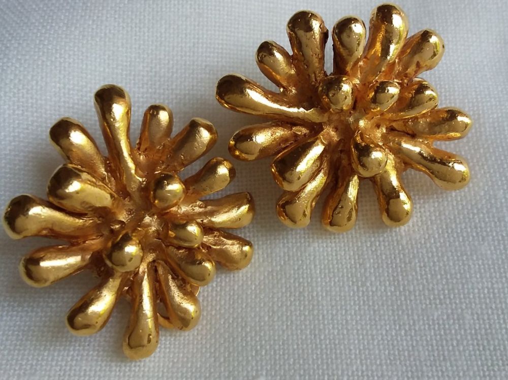 Original Christian Lacroix Paris vegoldete Ohrclips 80er (Gebraucht) in ...