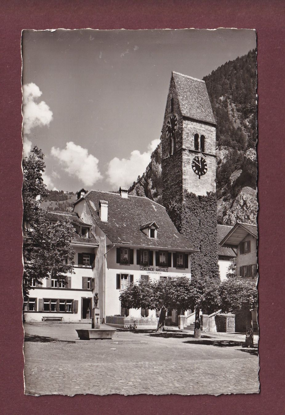 Interlaken - UNTERSEEN - Kirche - Gemeinde-Amthaus - 1942 (D'occasion ...