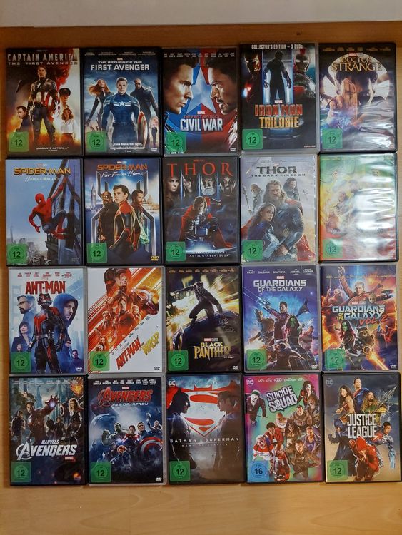 22 Film Sammlung Marvel MCU & DC movie collection DVD | Kaufen auf Ricardo