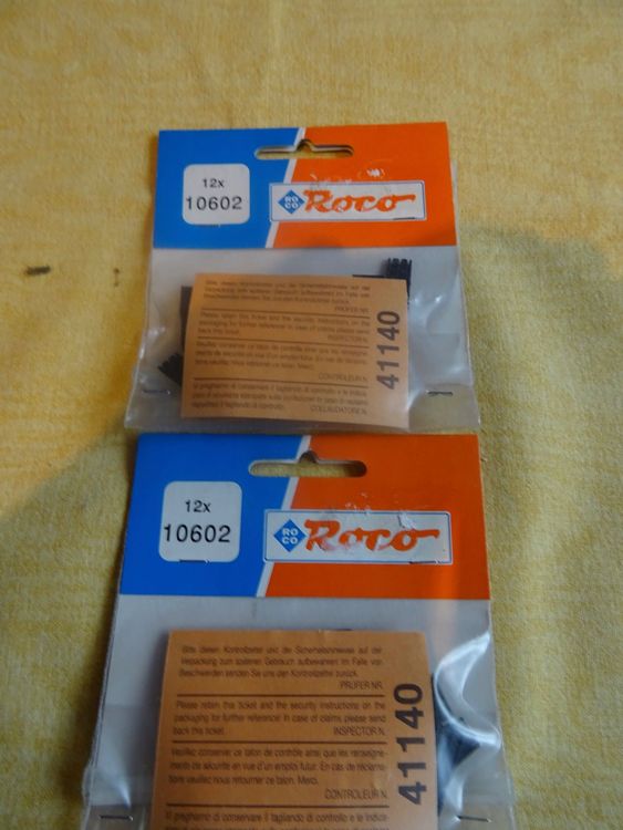 10602 ROCO 3-FACH STECKER TÜTE a`12 STÜCK | Kaufen auf Ricardo