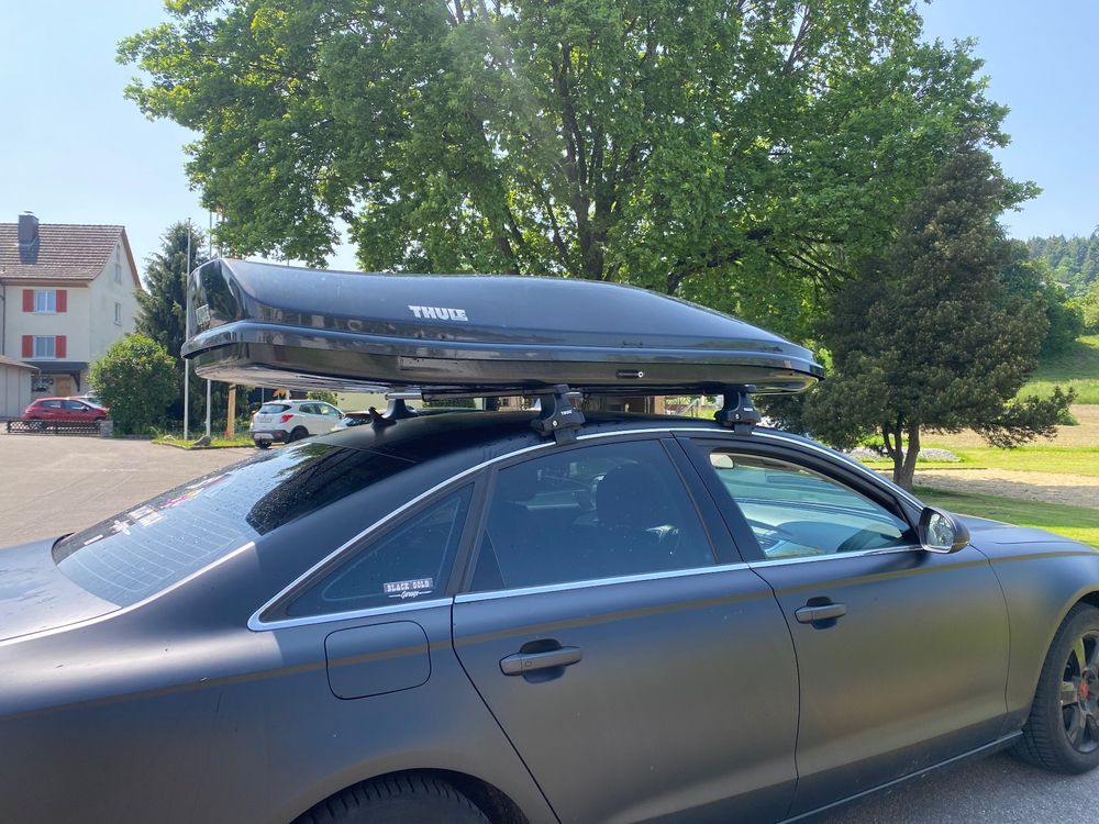 Thule Vision 650 Dachbox schwarz Carbon Optik | Kaufen auf Ricardo