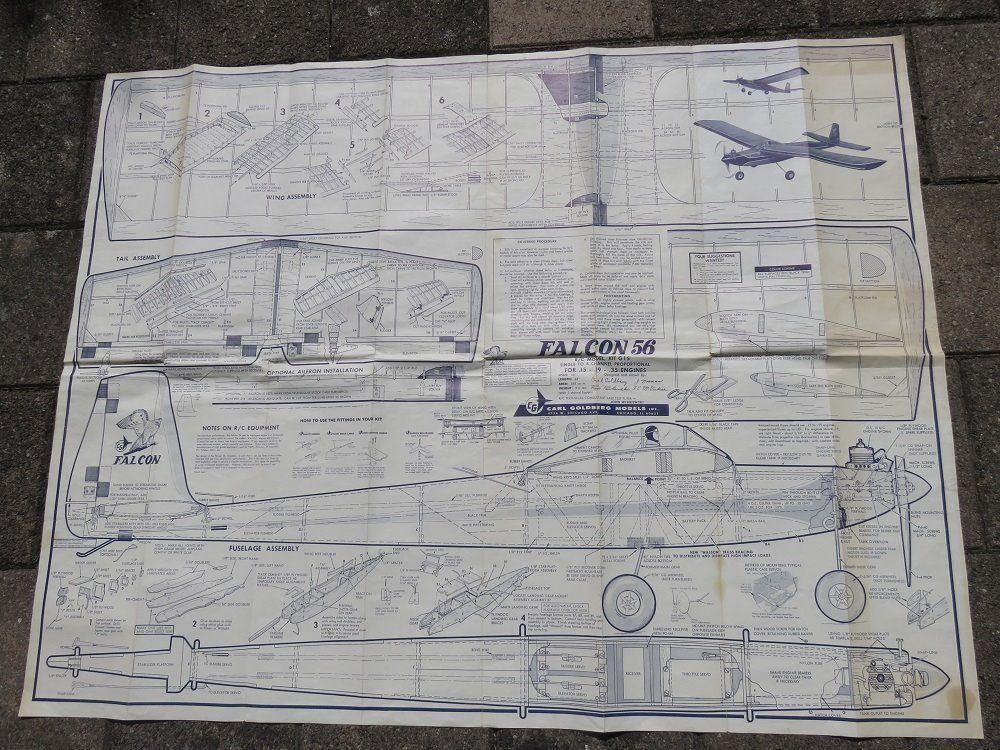 Original Plan " Falcon 56 "Karl Goldberg (Gebraucht) in Henggart für ...