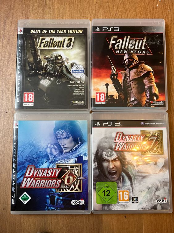 4 PS3 Games: Fallout 3 & New Vegas, Dynasty Warriors 6 & 7 | Kaufen auf ...