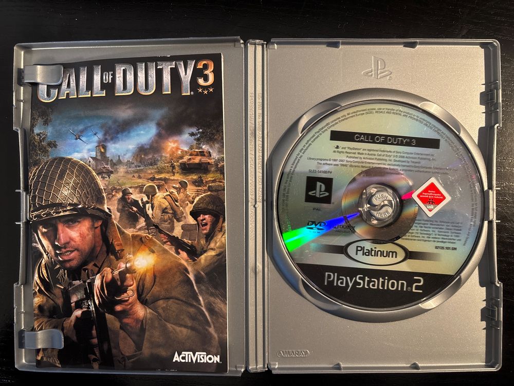 Call of Duty 3 - PS2 - Platinum - Komplett - Top Zustand! (Gebraucht ...