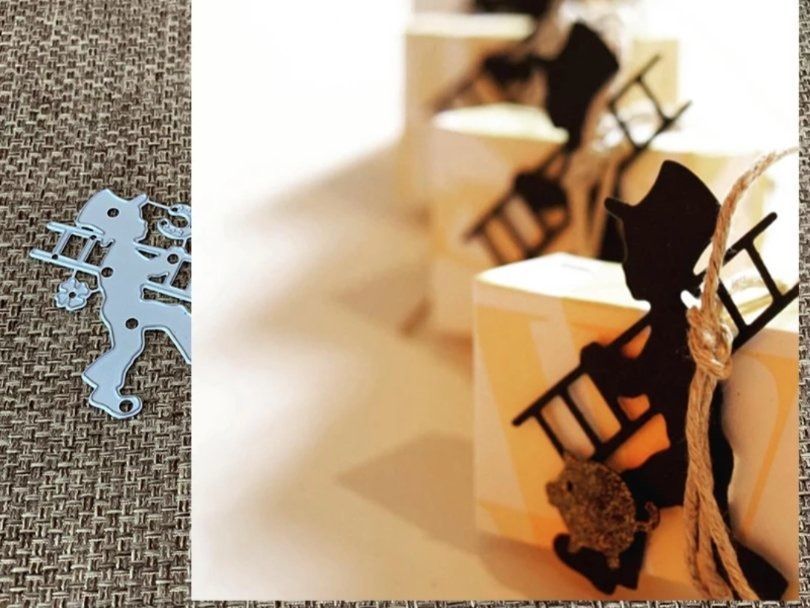 Stanzschablone Nr.29, Kaminfeger (für Sizzix geeignet) (Neu und ...