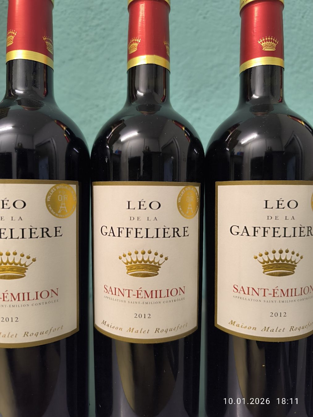 6 Flaschen Léo de Gaffelière Saint-Émilion 2012 (Gebraucht) in ...