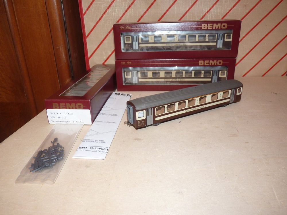 Personenzug der BOB Bemo Spur H0m (Neu (gemäss Beschreibung)) in Rudolfstetten für CHF 92 – mit ...