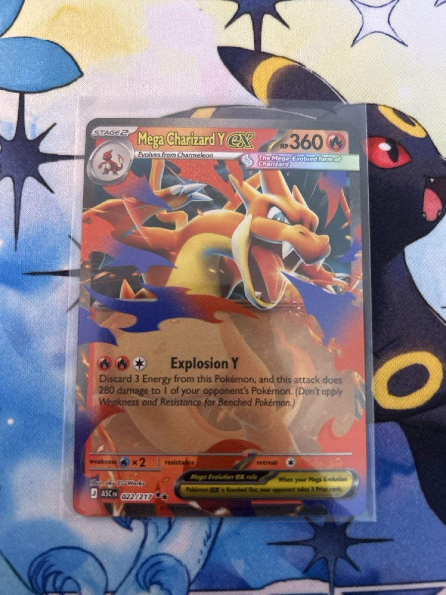 Ascended heroes Mega Charizard Y ex 022/217 (Neu (gemäss Beschreibung ...