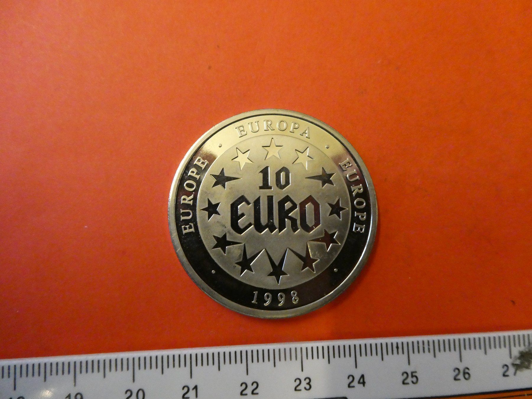 Europa 1998, 10 Euro - Medaille 40 mm PP (Neu (gemäss Beschreibung)) in ...