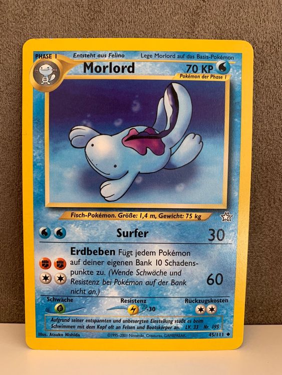 Pokemon Morlord Neo Genesis DE 45/111 (Gebraucht) in Fislisbach für CHF ...