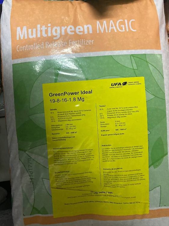 Wegen Aufgabe der Geschäftstätigkeit Rasendünger Multigreen (Gebraucht) in Nürensdorf für CHF ...