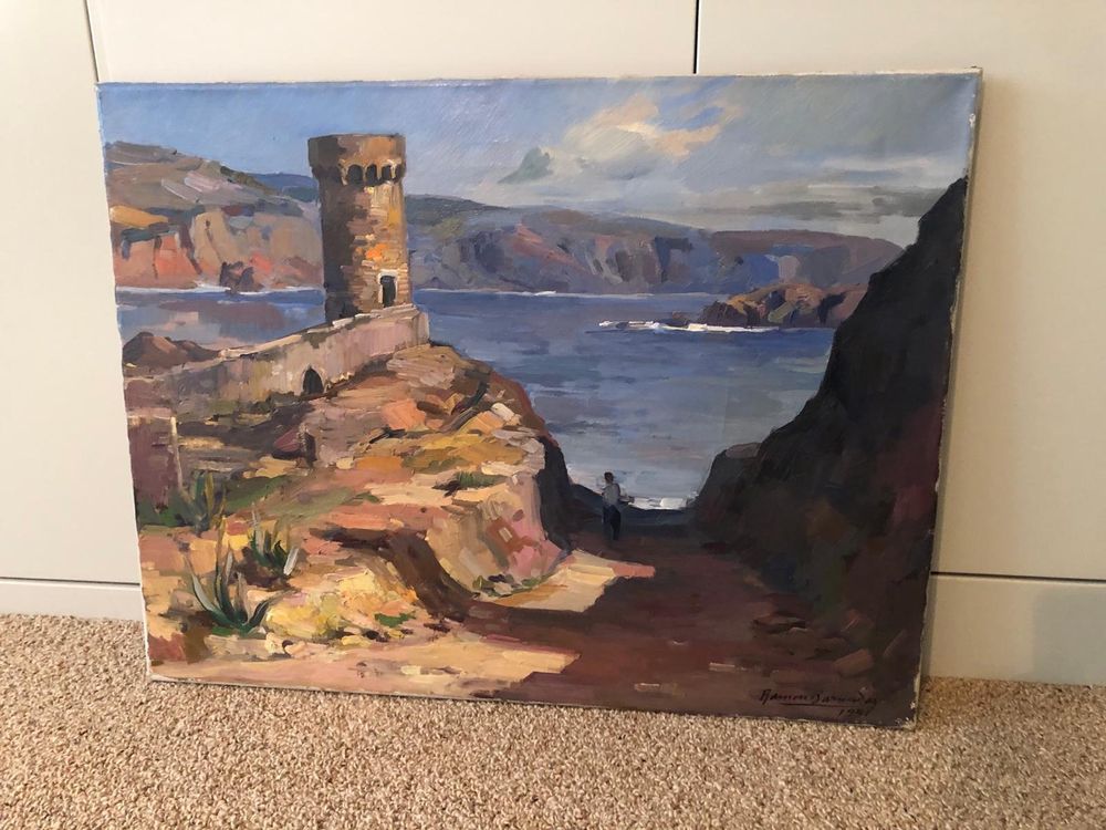 Gemälde Ramón Fabregas (1909-1981), Muralles Tossa de Mar (Gebraucht ...