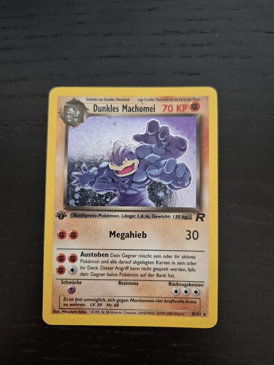 Dunkles Machomei Seltene Pokémon Karte | Kaufen auf Ricardo