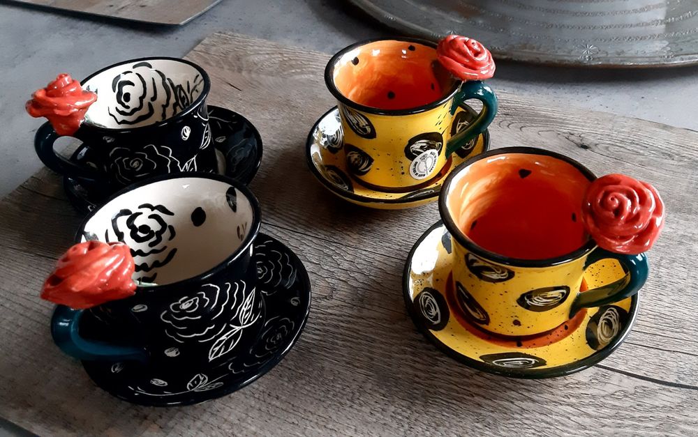 Keramik - Mary Rose Young - Espresso Tassen - neuw. (Neu (gemäss Beschreibung)) in Tagelswangen ...