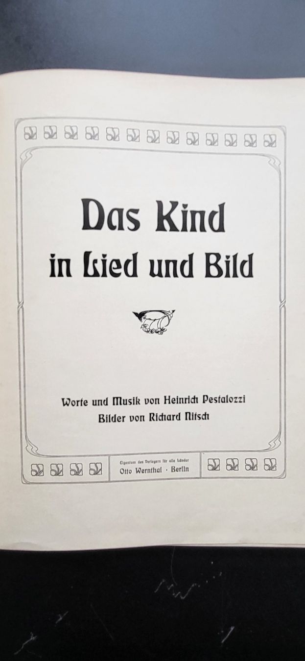Antikes Kinderbuch "Das Kind in Lied und Bild" (Gebraucht) in wila für ...