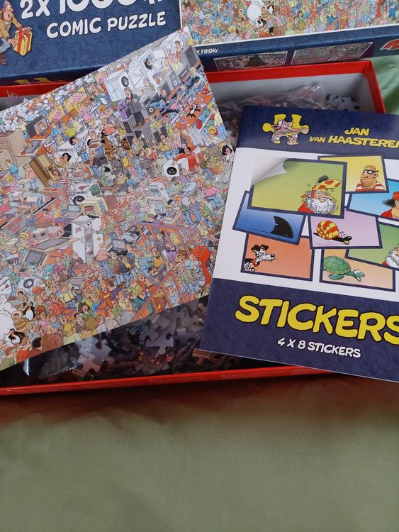 Puzzle Jan van Haasteren 2x1000-er Comic Puzzle JUMBO-Verlag (Neu und ...