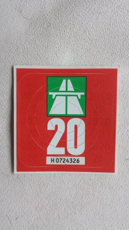 Autobahnvignette Vignette 2020 (Neu und originalverpackt) in Adliswil für CHF 5 – nur Abholung ...