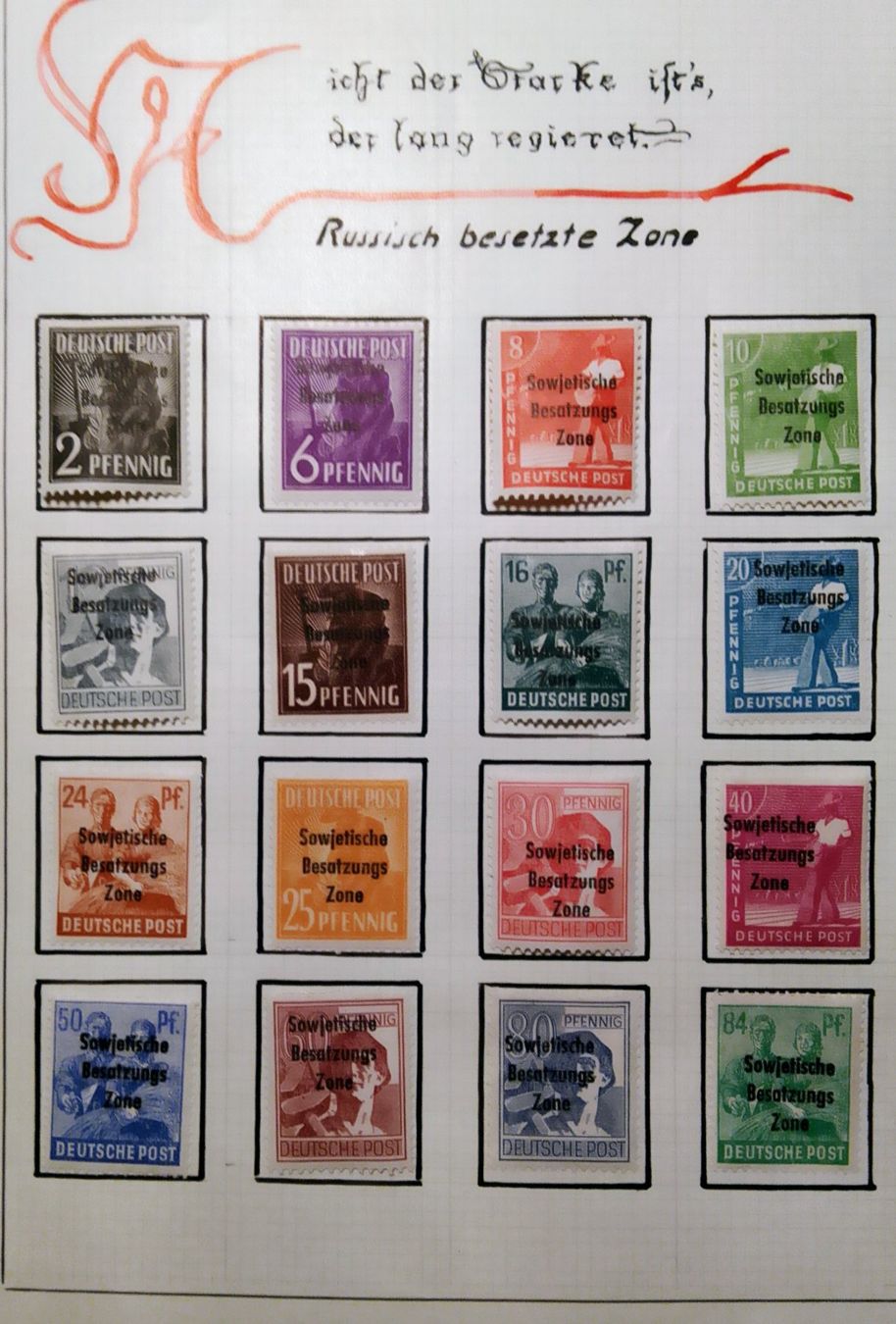 Briefmarken Deutsche Post (Sowjetische Besatzungszone) (Gebraucht) in ...