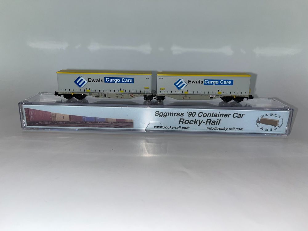 Containerwagen Spur N mit Auflieger EWALS CARGO CARE RR60106 (Gebraucht ...