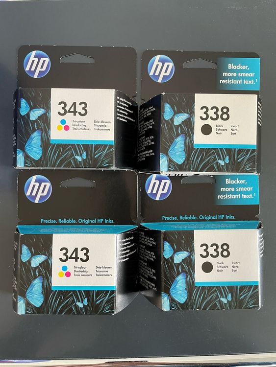 HP Druckerpatronen 343 + 338 (Gebraucht) in St. Gallen für CHF 1 – mit ...