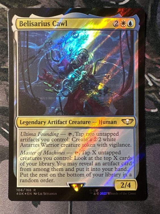 Belisarius Cawl SURGE FOIL Warhammer 40k Mtg (Neu (gemäss Beschreibung ...