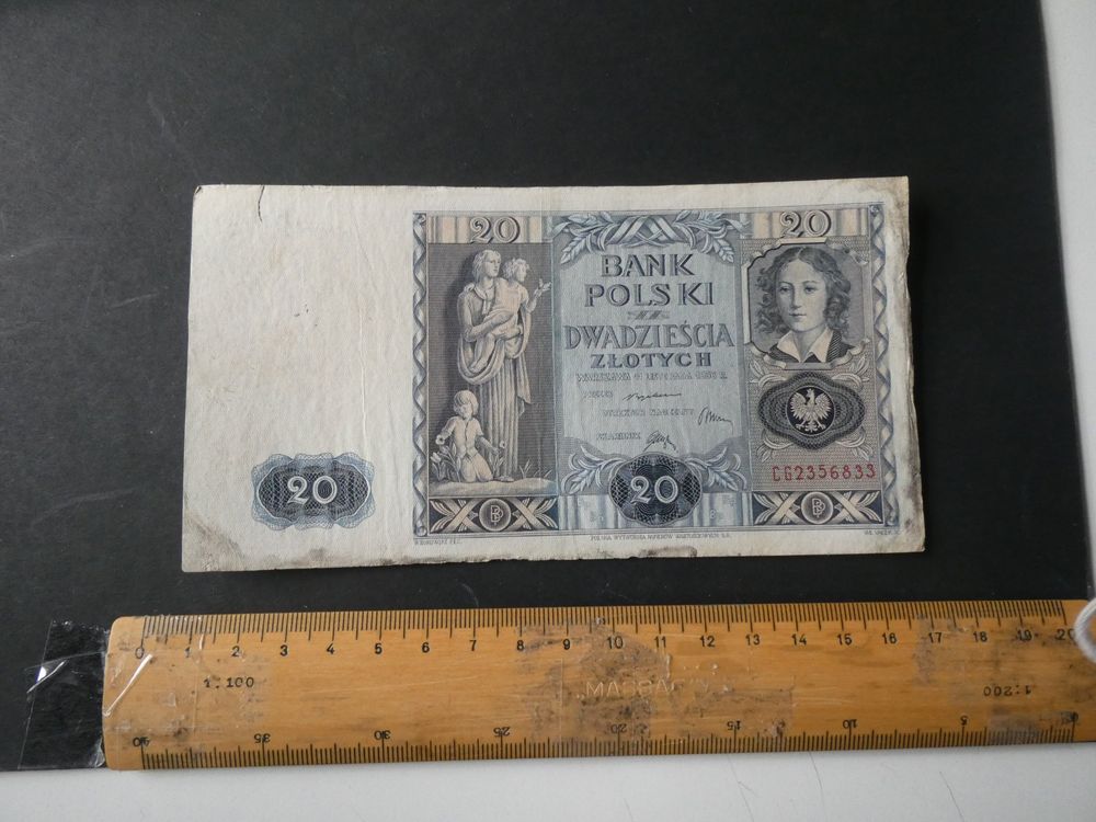 Polen 1936, 20 Zlotych (Gebraucht) in Hinterforst für CHF 1 – mit Lieferung auf Ricardo kaufen