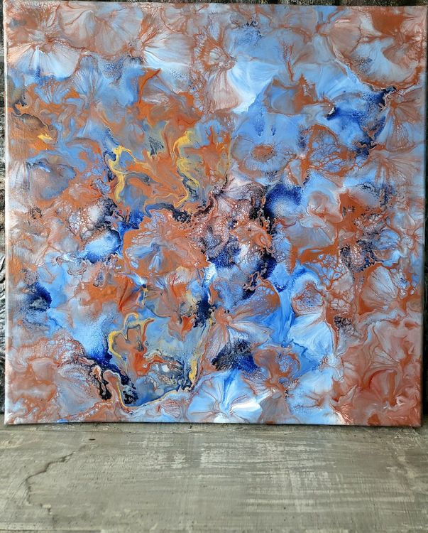 CC ART,Acrylgemälde abstrakt handmade 40x40 cm | Kaufen auf Ricardo