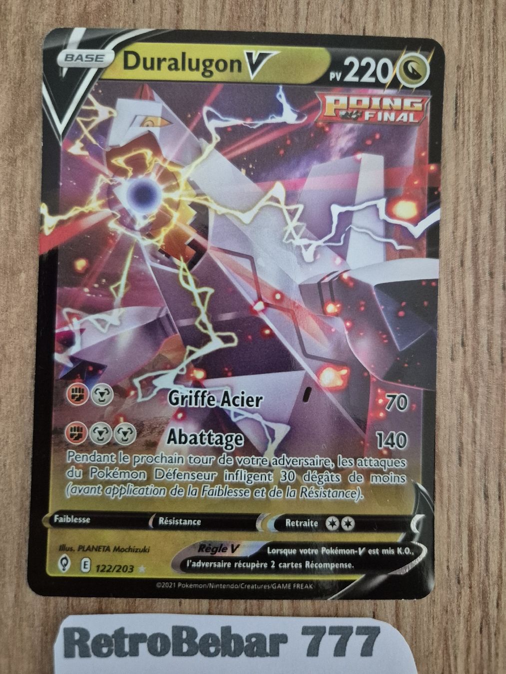 Pokémon Duraludon V - 122/203 Ultra Rare - Épée et Bouclier (D'occasion ...