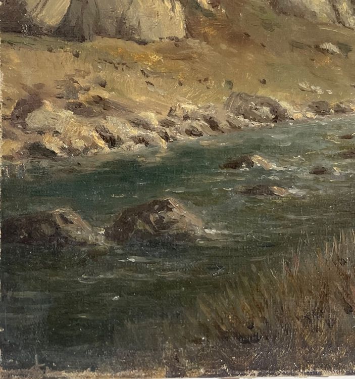 Antike Gemälde Fluss Anblick (Gebraucht) in Root für CHF 5 – mit Lieferung auf Ricardo kaufen