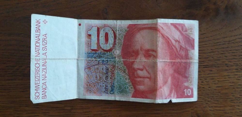 Banknote der Schweiz / 10.- CHF. | Kaufen auf Ricardo