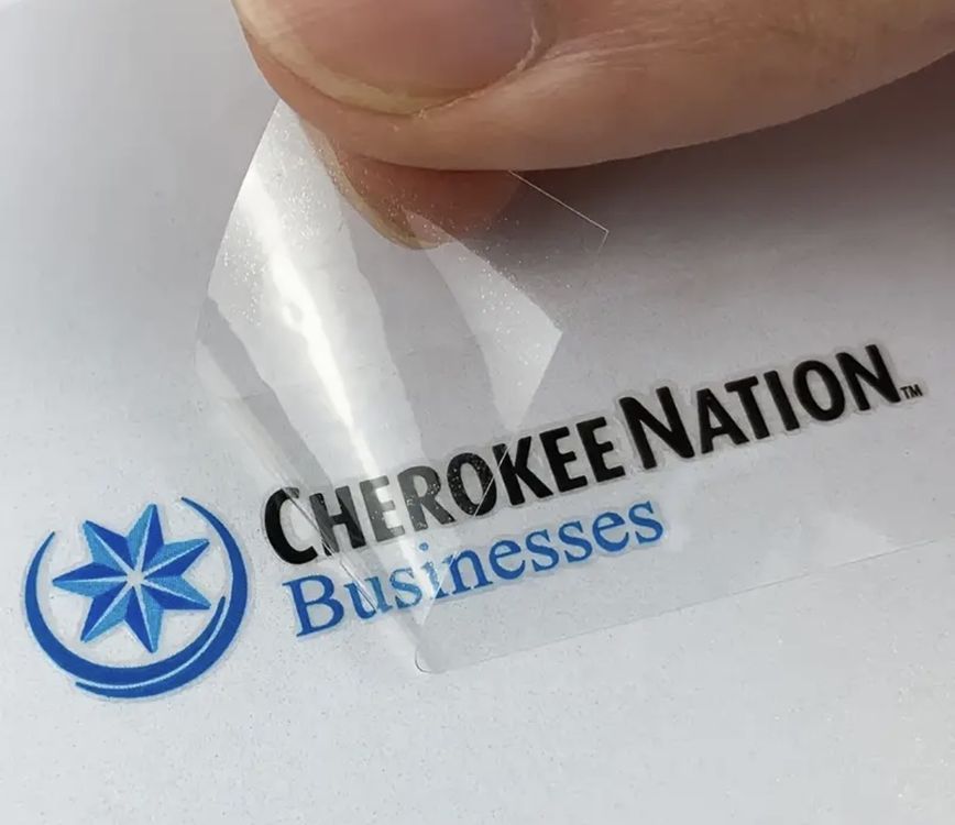 50pcs Custom Logo UV Transfer Stickers Clear Vinyl Decals | Kaufen auf ...