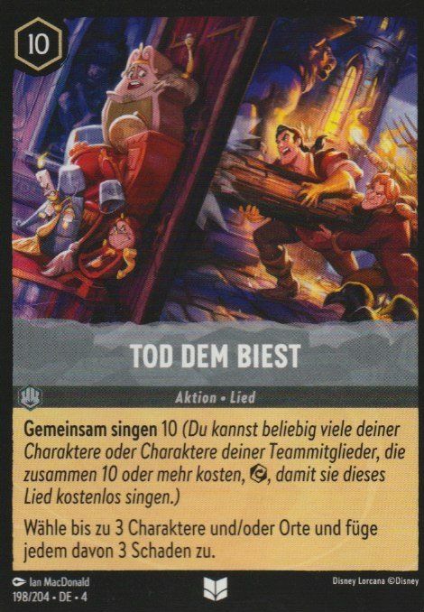 TCG Disney LORCANA URSULAS RÜCKKEHR 198 Tod dem Biest (Neu (gemäss Beschreibung)) in bioggio für ...